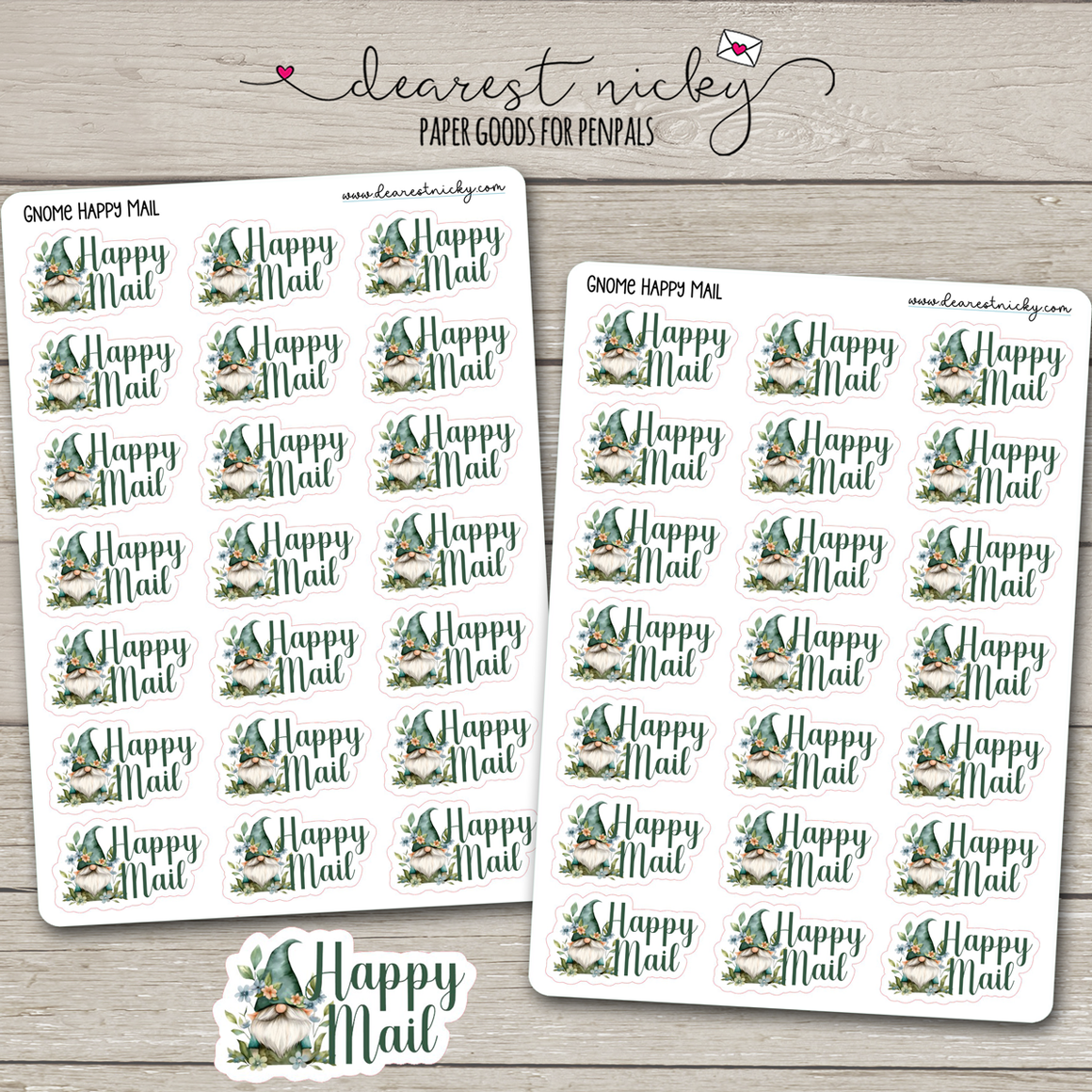Dearest Nicky stationery sets and paper goods for letter writers.