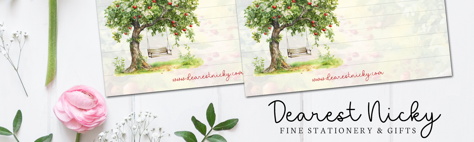 Dearest Nicky stationery sets and paper goods for letter writers.