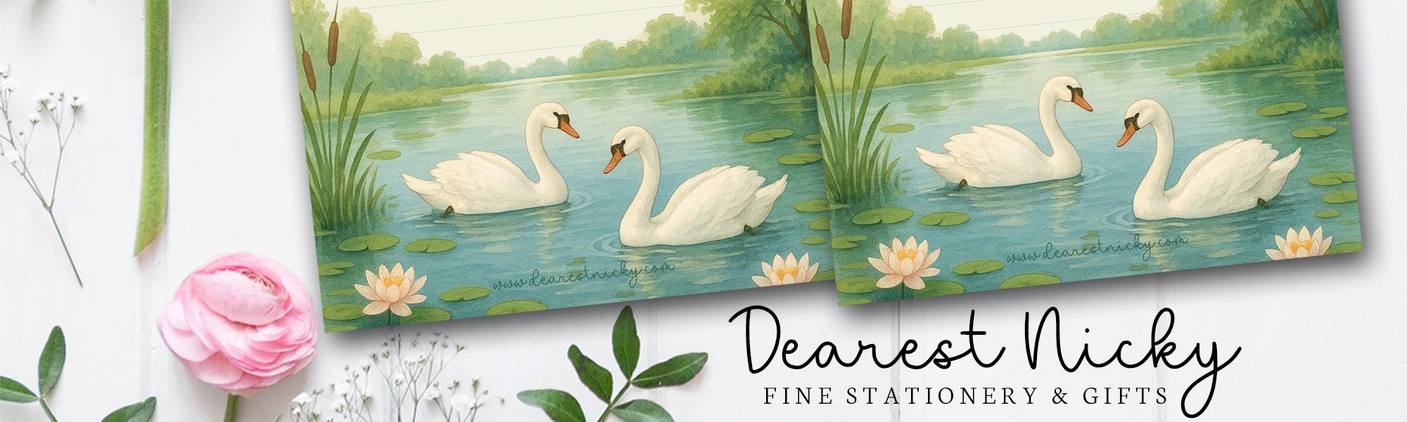 Dearest Nicky stationery sets and paper goods for letter writers.