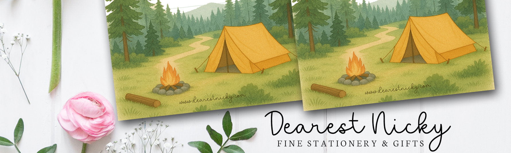 Dearest Nicky stationery sets and paper goods for letter writers.