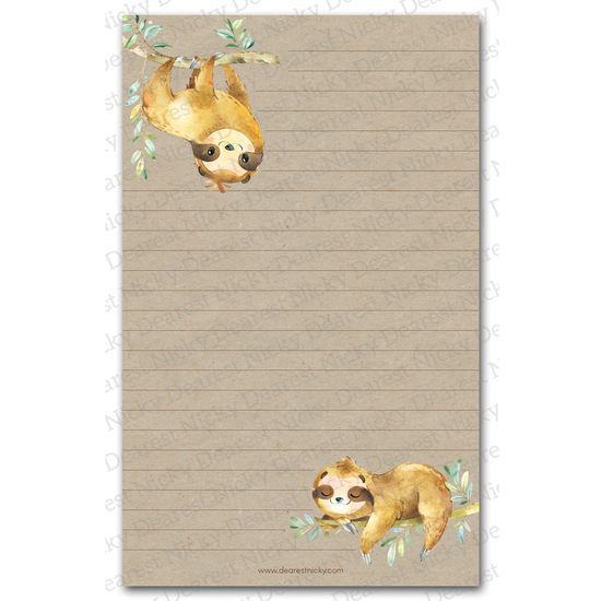 Happy Sloths Letter Writing Set – Dearest Nicky