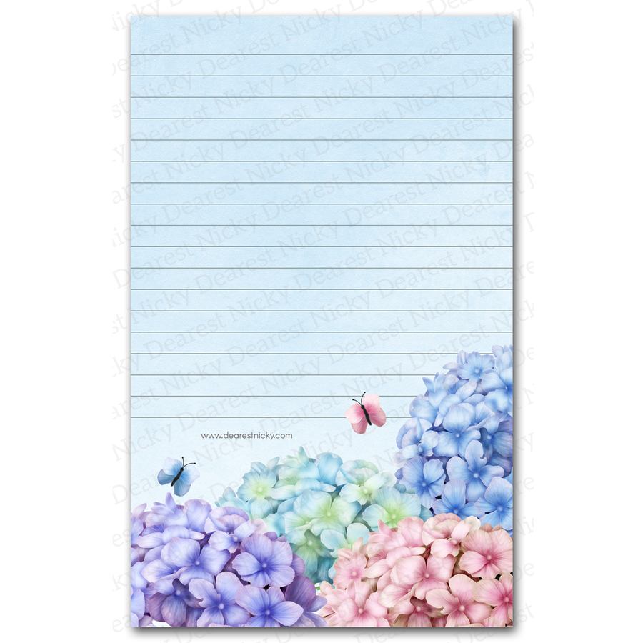 Hydrangeas Letter Writing Paper – Dearest Nicky